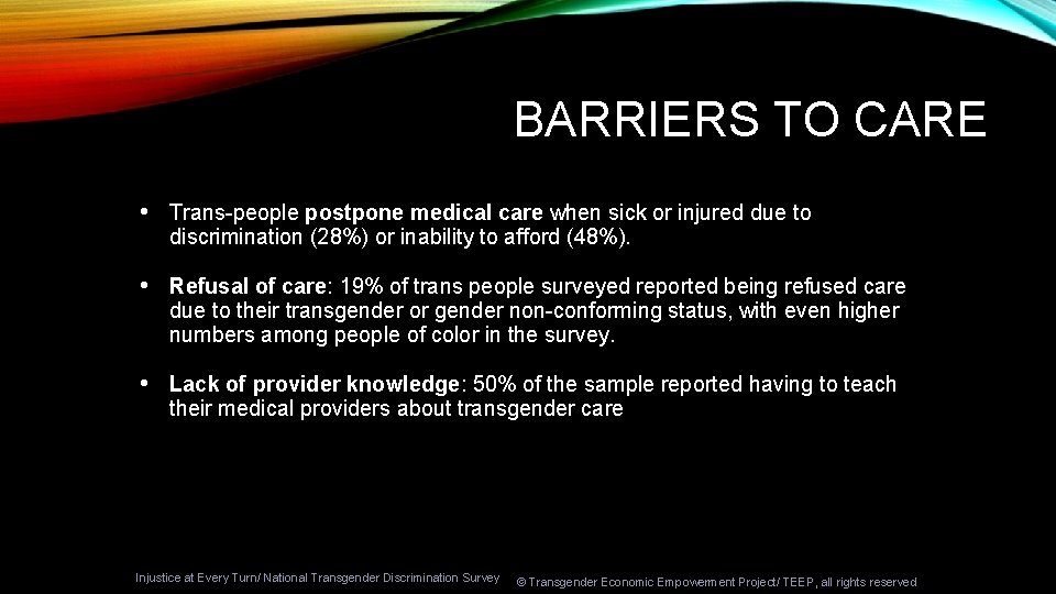 OVERVIEW OF TRANSGENDER HEALTH CARE Ward Carpenter MD