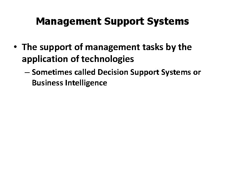 Mata Kuliah CSM 211 Management Support System Tahun