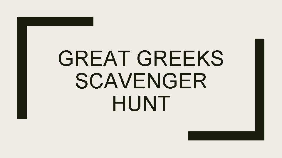 GREAT GREEKS SCAVENGER HUNT Parthenon Temple for Athena