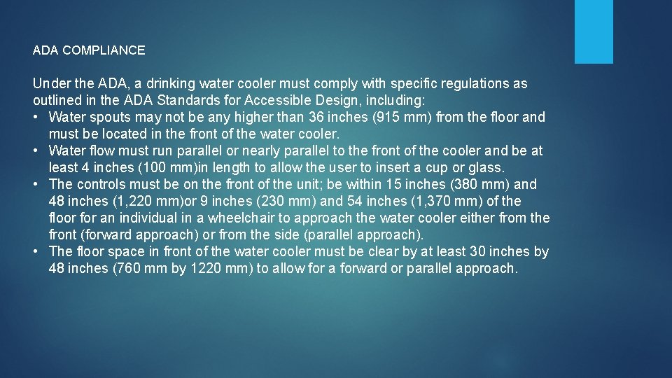 OBJECTIVE Install water source stations with reverse osmosis