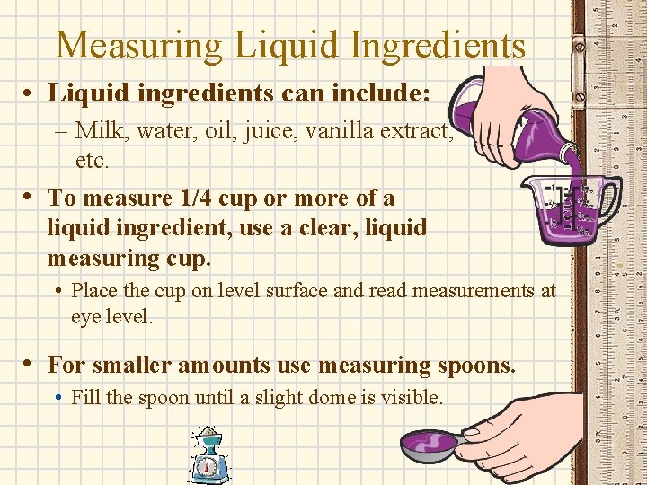 Measuring What you need to know 1 Tablespoon