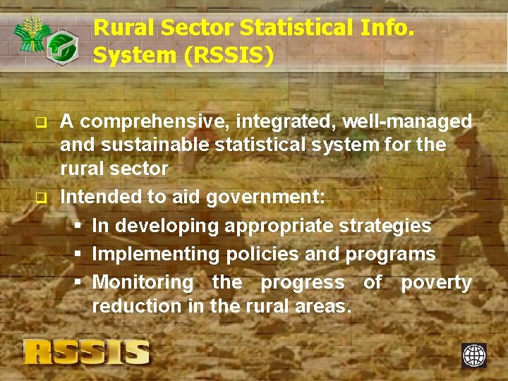 Romeo S Recide Director Bureau of Agricultural Statistics