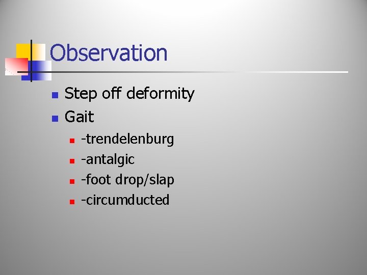Spine Evaluation John M Lavelle DO History n