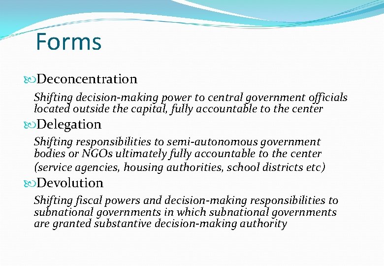 Administrative Decentralisation Harmonisation Decentralisation and ...