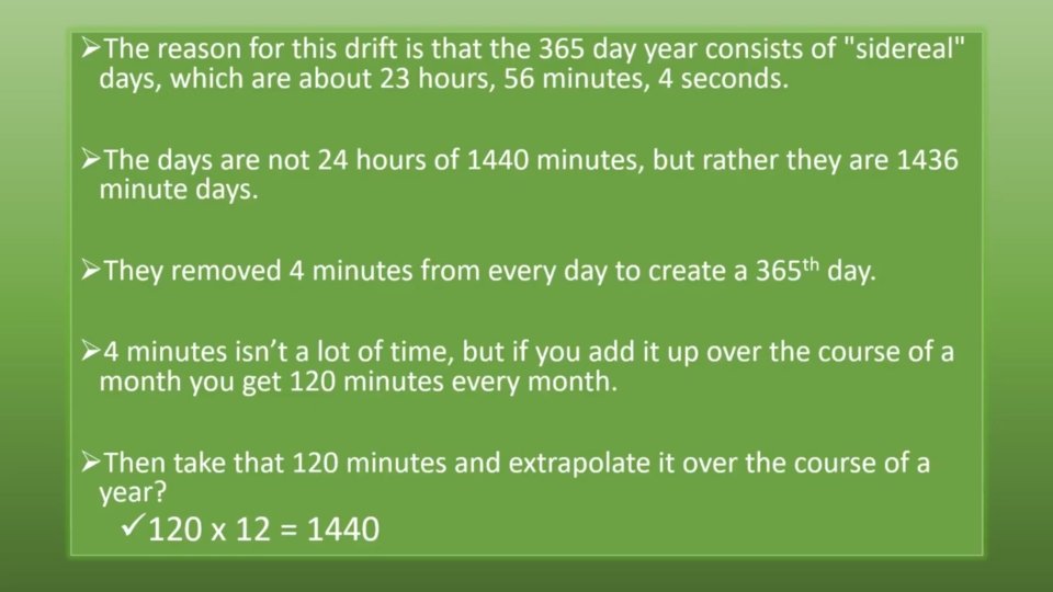 Understanding the Original Biblical Calendar The True Calendar