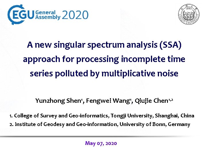 A new singular spectrum analysis SSA approach for