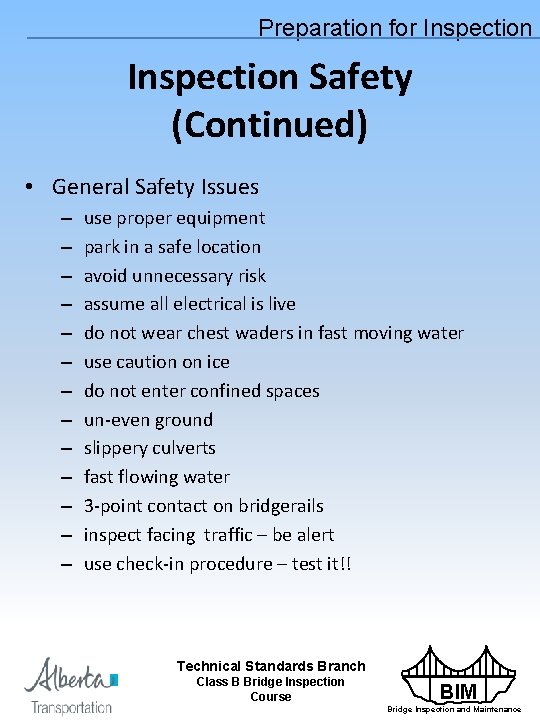 Preparation for Inspection PREPARATION FOR INSPECTION AND INSPECTION