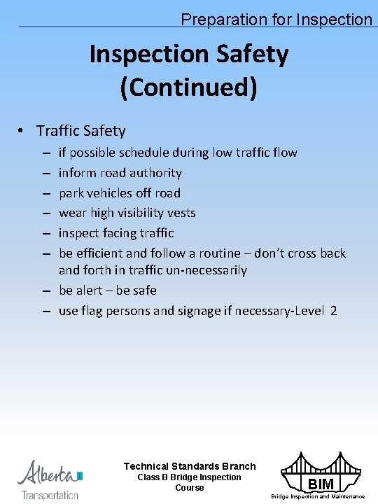 Preparation for Inspection PREPARATION FOR INSPECTION AND INSPECTION