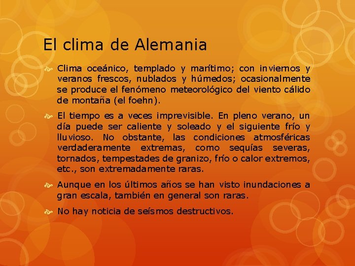 Alemania Alexander y Yauci El relieve de Alemania