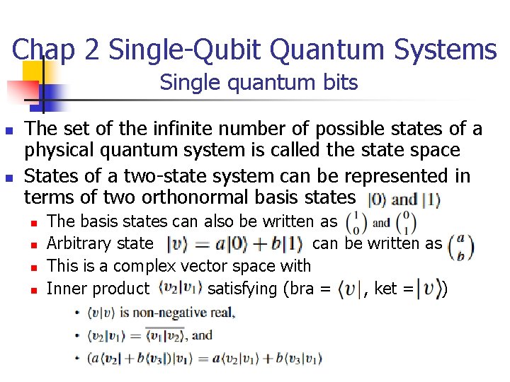 Quantum Computing Rieffel Polak Chapters 1 and 2