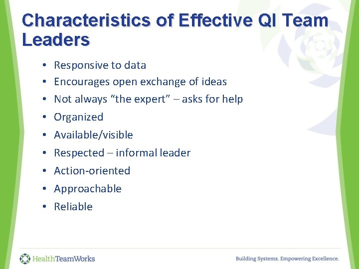 Quality Improvement Teams The Magic of Effective Meetings