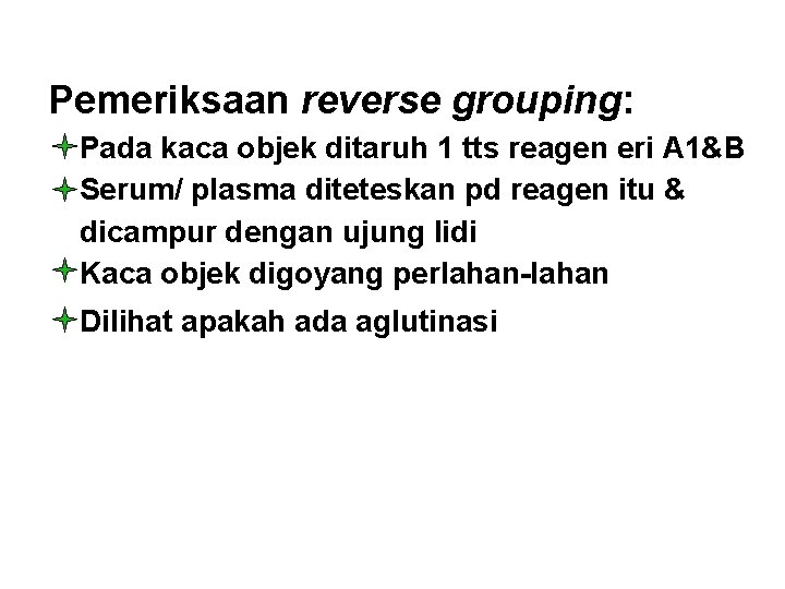 Pemeriksaan Laboratorium Sebelum Transfusi Darah dan Pada Reaksi