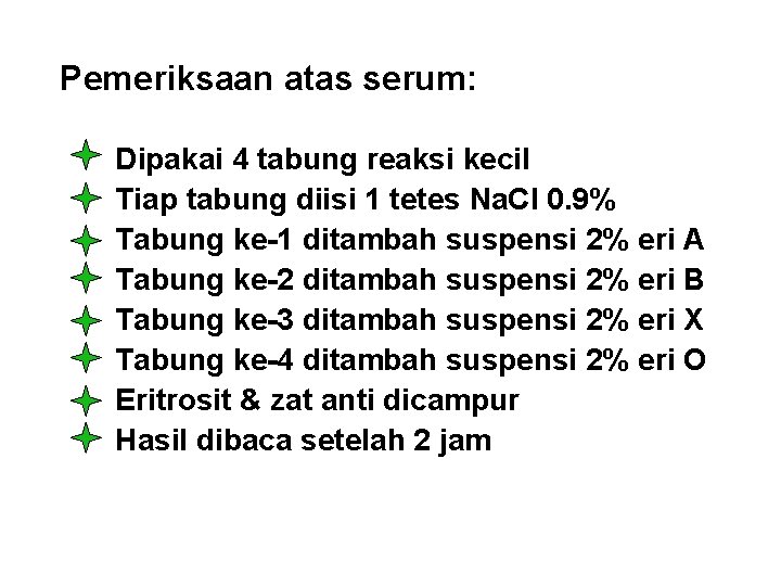 Pemeriksaan Laboratorium Sebelum Transfusi Darah dan Pada Reaksi