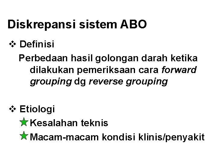 Pemeriksaan Laboratorium Sebelum Transfusi Darah dan Pada Reaksi