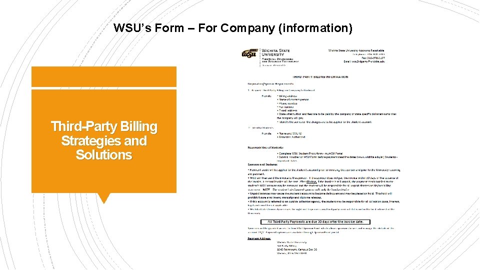 ThirdParty Billing Strategies and Solutions May 15 2019