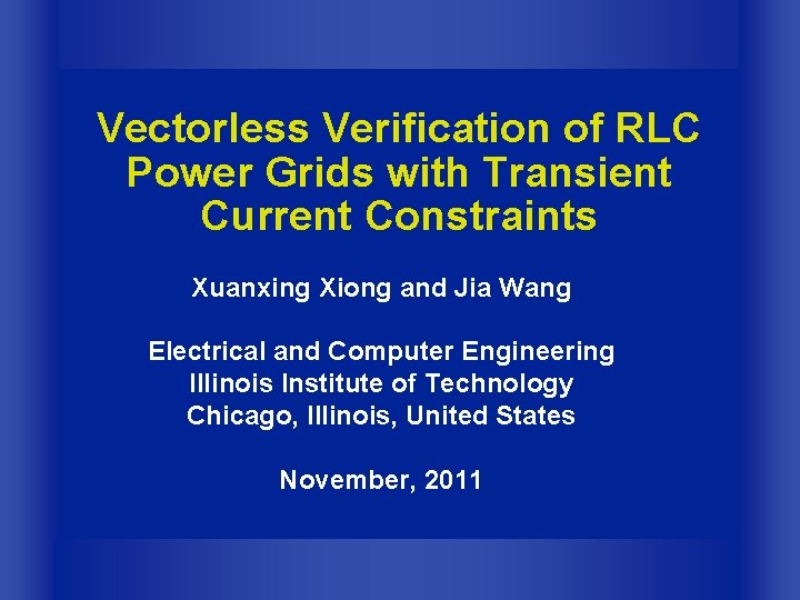 Vectorless Verification of RLC Power Grids with Transient