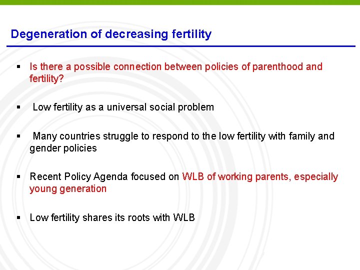 International Seminar on Gender Statistics 2013 The Role