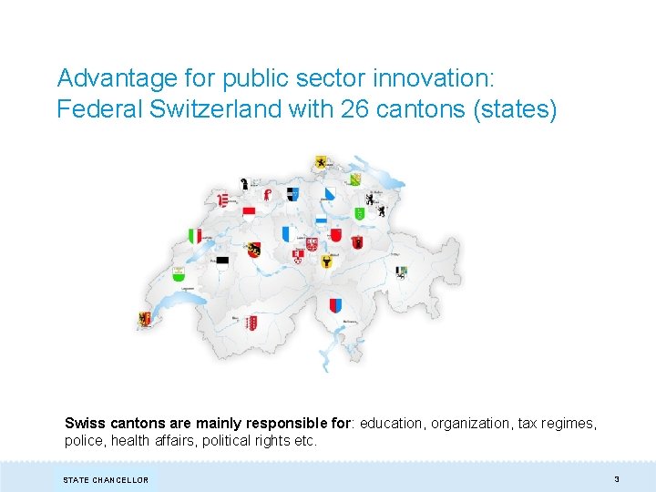 STATE CHANCELLOR The Swiss innovation of the public