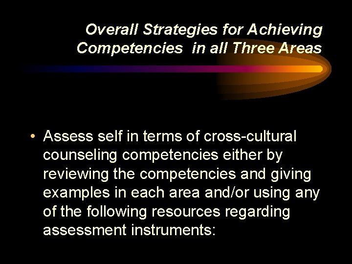 Strategies to Achieve the Competencies and Objectives I