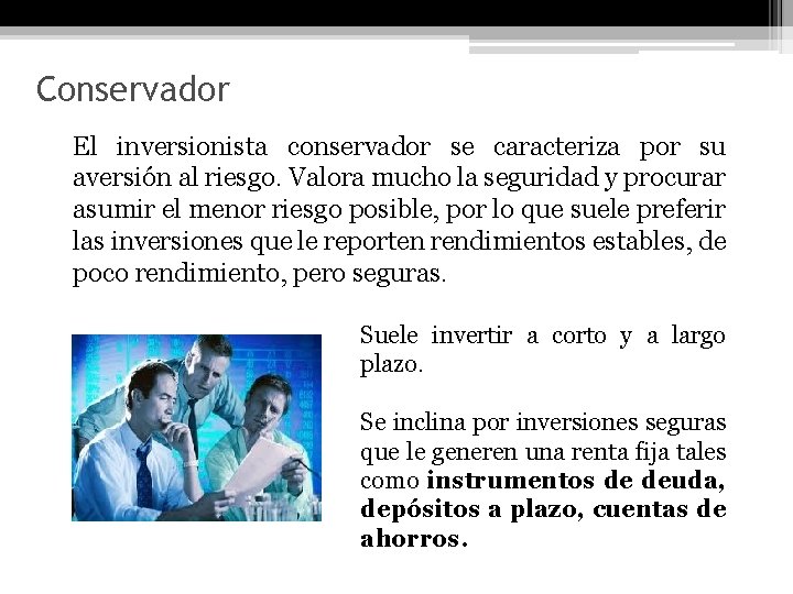 Anlisis integral Reglas bsicas de la inversin Perfil