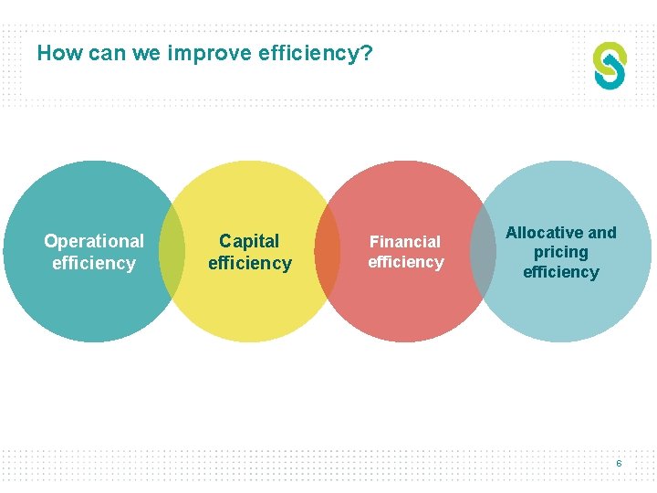 State of efficiency in the WASH sector Status