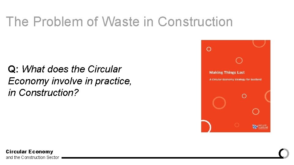 The Circular Economy the Construction Sector The Circular