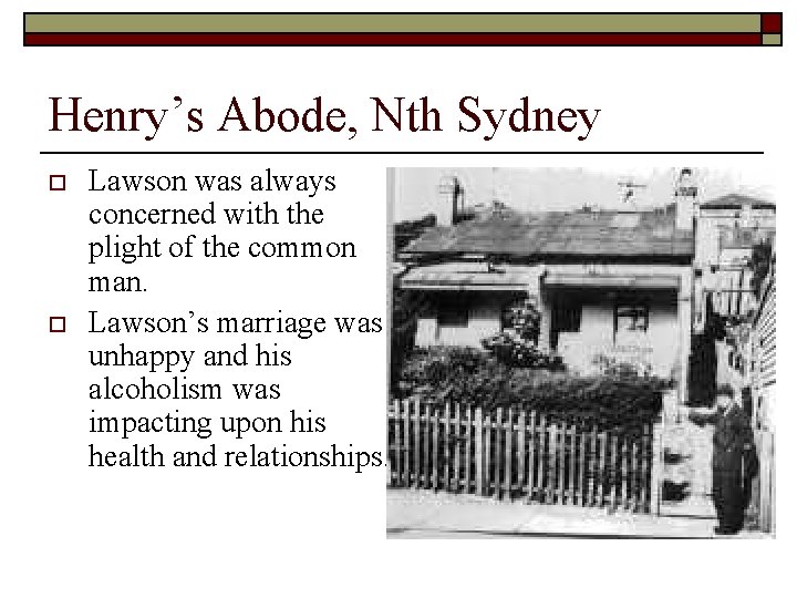 Henry Lawson An Introduction Telling Stories An Emerging