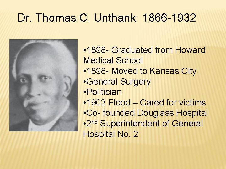 AFRICANAMERICAN PHYSICIAN TRAILBLAZERS Honoring Our Past Dr Thomas
