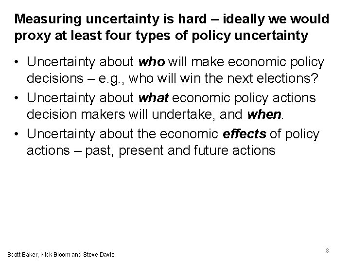 Measuring Economic Policy Uncertainty Scott R Baker Northwestern