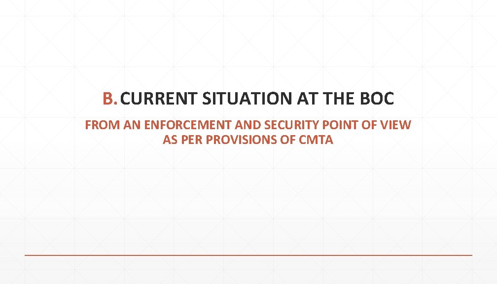 POWER POINT PRESENTATION A HISTORICAL BACKGROUND OF BOC