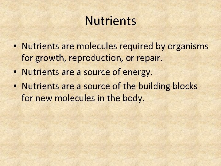 Enzymes Coenzymes And Energy Chapter 5 Nutrients Nutrients