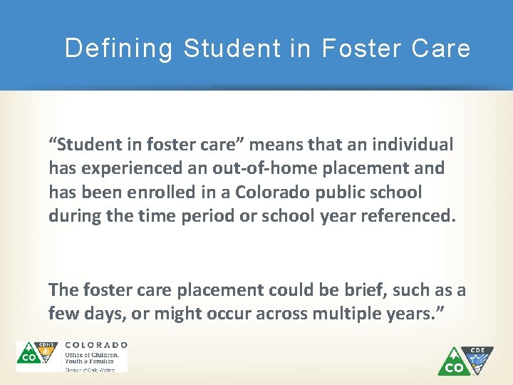 Fostering Educational Stability for Children and Youth Experiencing