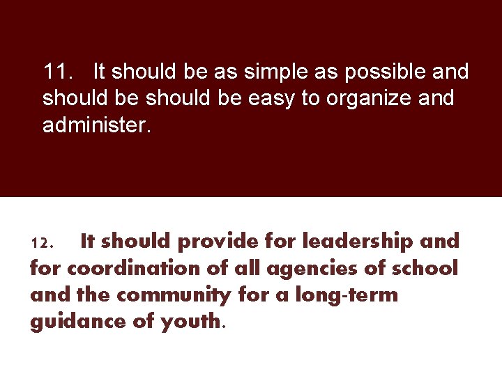 and Administration of Guidance Organization CHAPTER 2 Organization