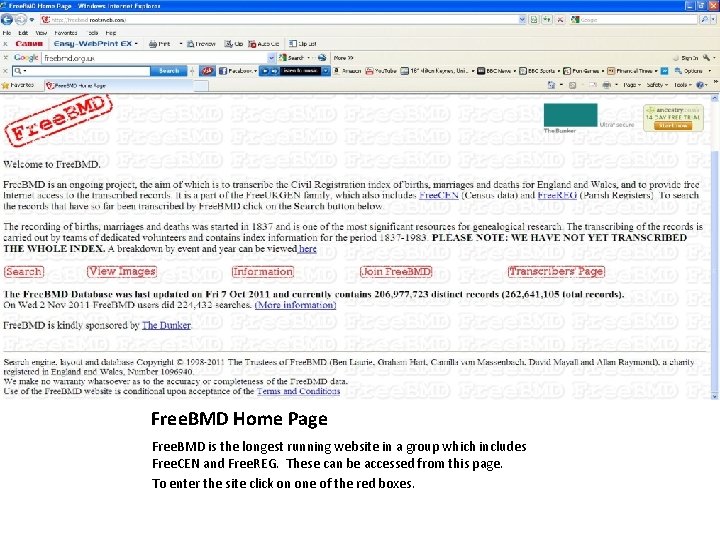 Free BMD and how to use it A