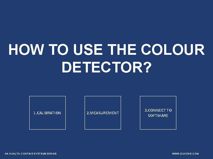 COLOUR DETECTOR TRAINING AN AXALTA COATING SYSTEMS BRAND