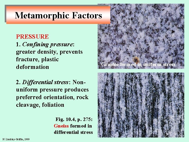 Metamorphism New Rocks from Old Chapter 10 Geology