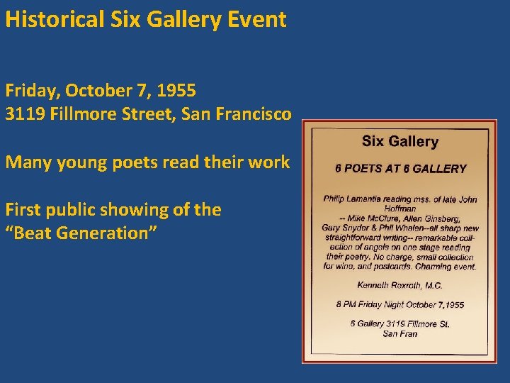 Beat Poetry Introductory Video a preview San Francisco