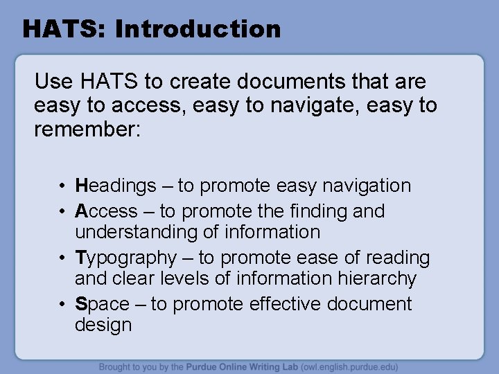 HATS A Design Procedure for Routine Business Documents