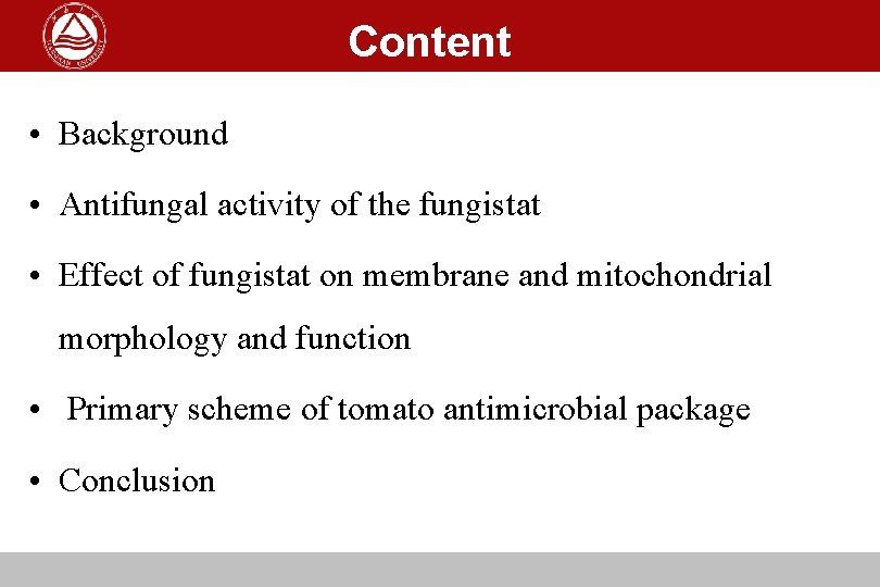 Study on spoilage fungi and their antifungal packing