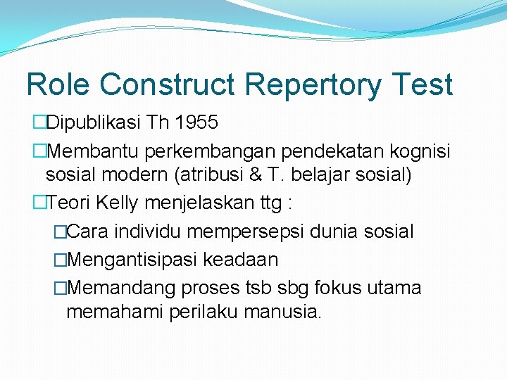 Personal Construct Theory George A Kelly Dra Amanah
