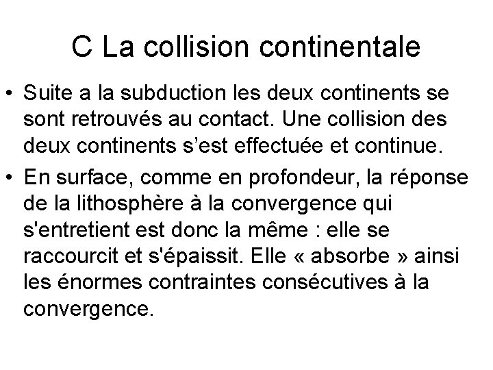 Chapitre 2 Convergence et collision continentale lhistoire de