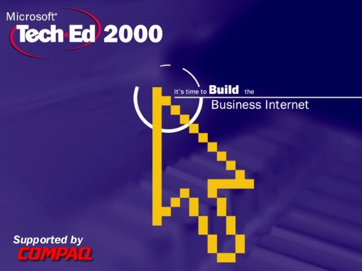 Architectural choices when building COM Applications Astrid Hackenberg