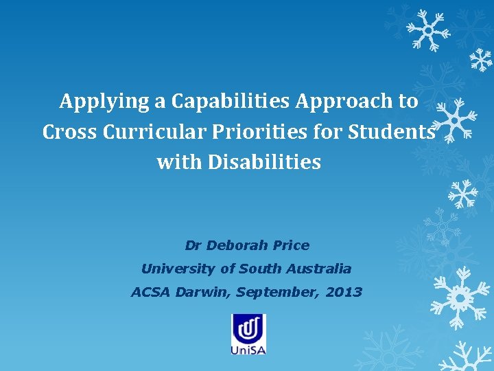 Applying a Capabilities Approach to Cross Curricular Priorities