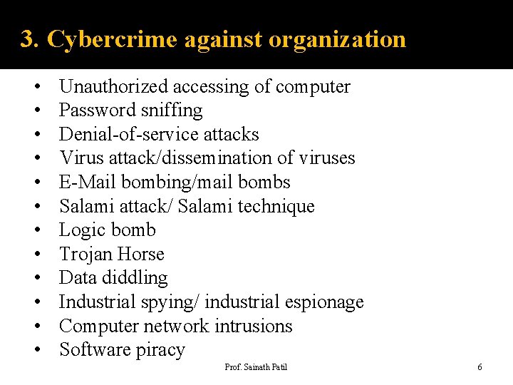 Module 01 Introduction to Cybercrime Part II Prof