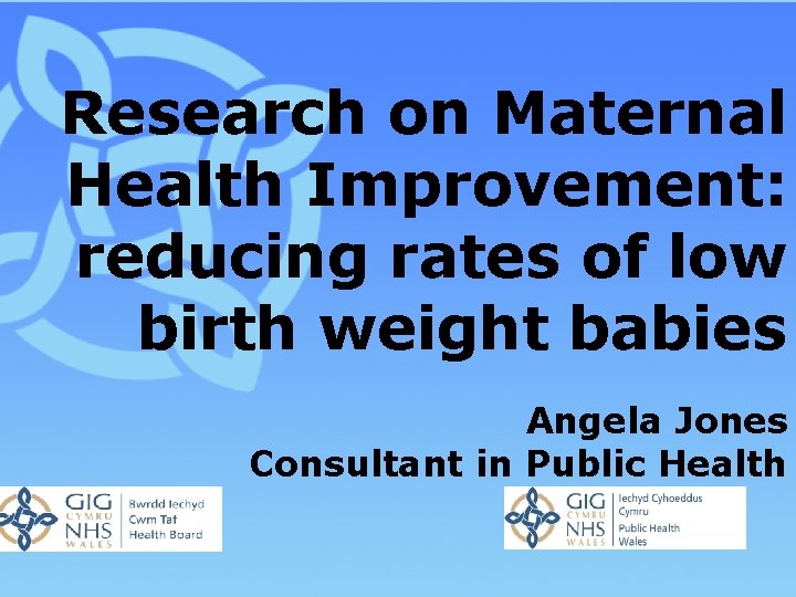 Research on Maternal Health Improvement reducing rates of