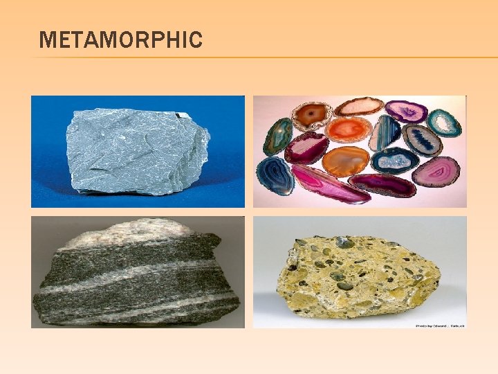 CLASSIFICATION OF SOIL PARENT MATERIALS Igneous rocks SEDIMENTARY