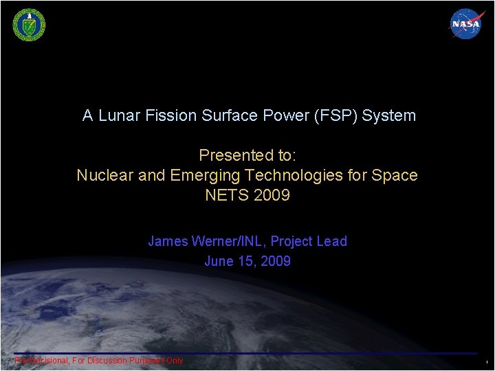 A Lunar Fission Surface Power FSP System Presented