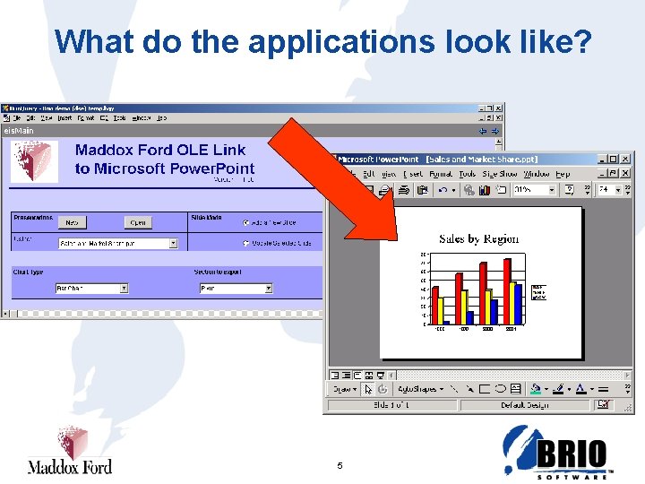 Creating Power Point Presentations from within Brio Intelligence
