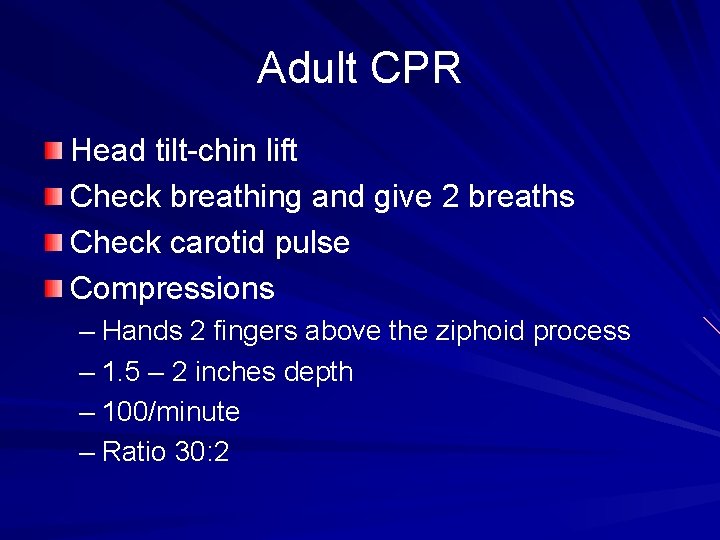 Cardiopulmonary Emergencies Cardiac Compromise Chest pain Dyspnea Anxious