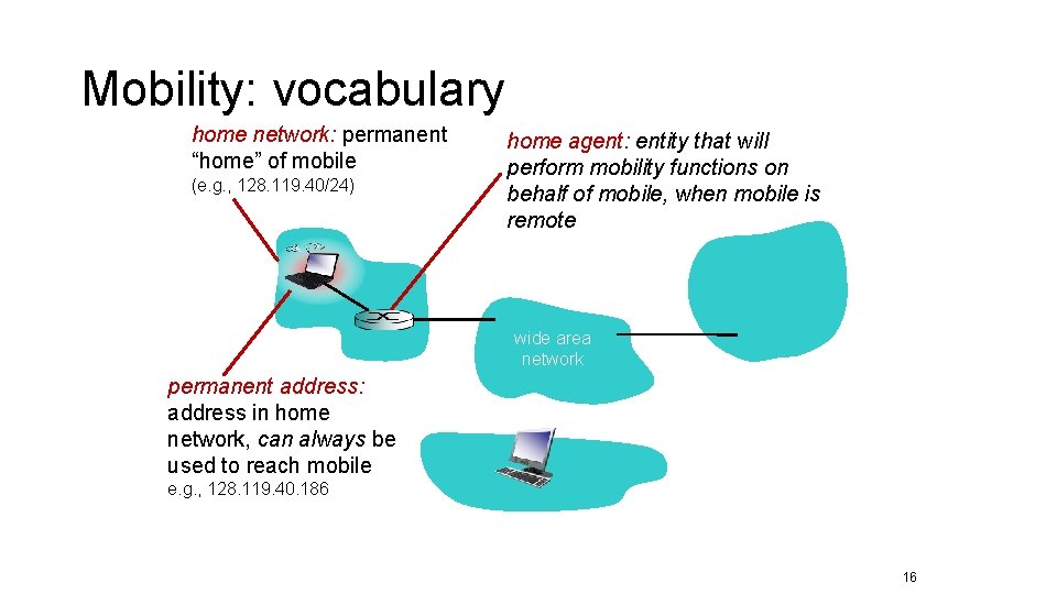 Wireless link layer Cellular Networks Mobility CS 352